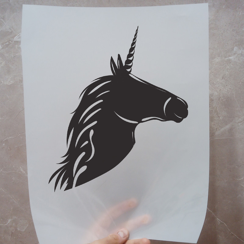 قیمت و خرید استیکر پارچه و لباس مدل dtf طرح یونیکورن کد H15.1223 مجموعه 4 عددی