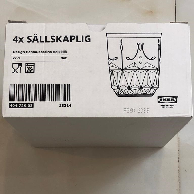 قیمت و خرید لیوان ایکیا مدل SALLSKAPLIG بسته 4 عددی