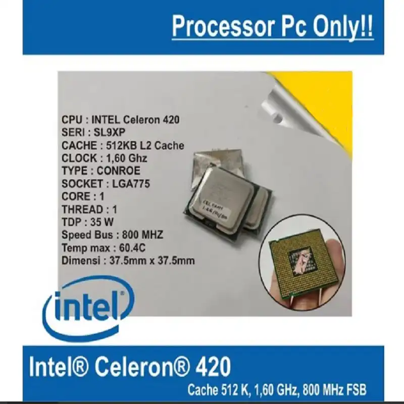 ⭐️ خرید اینترنتی پردازنده مرکزی اینتل مدل Intel Celeron Processor 420 ...