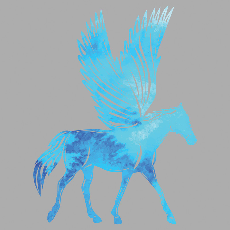 قیمت و خرید استیکر پارچه و لباس مدل dtf طرح یونیکورن کد H15.1035 مجموعه 4 عددی