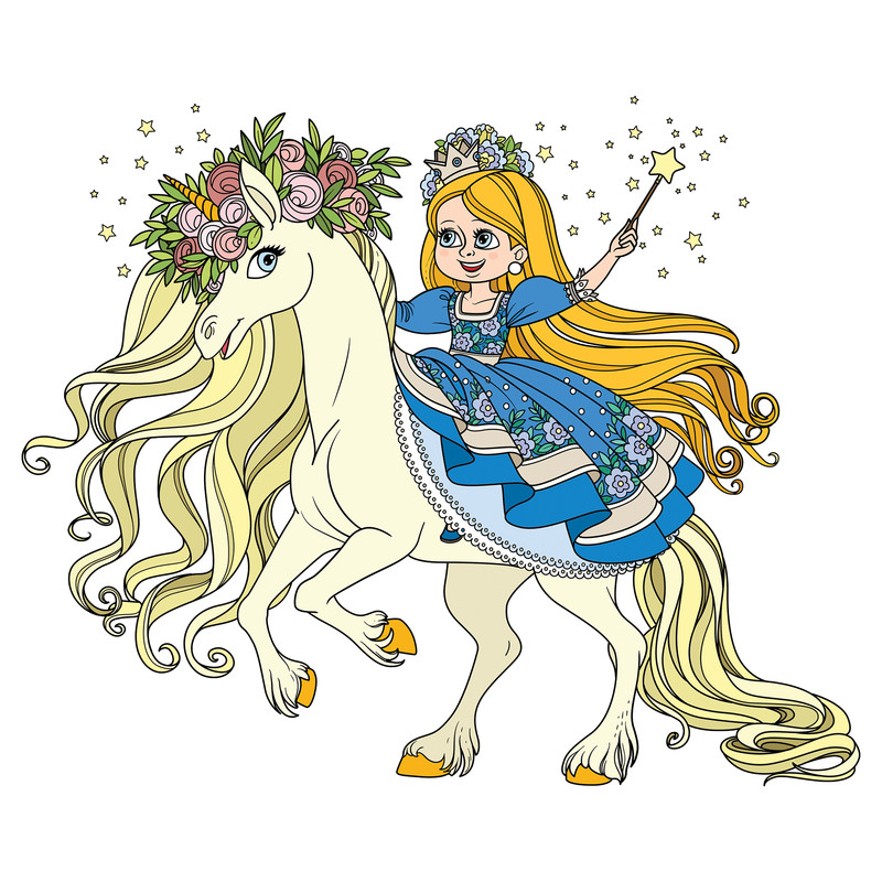 قیمت و خرید استیکر پارچه و لباس مدل dtf طرح یونیکورن کد H20.350 مجموعه 6 عددی