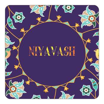 قیمت و خرید مگنت کاکتی طرح اسم نیاوش niyavash مدل گل و بلبل کد mg16470