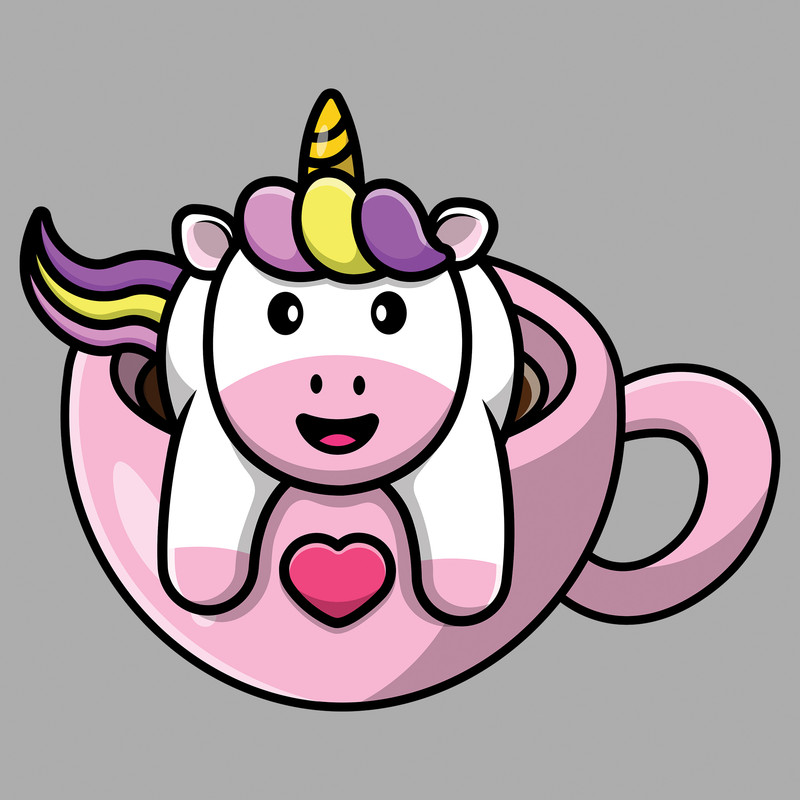 قیمت و خرید استیکر پارچه و لباس مدل dtf طرح یونیکورن کد H20.954 مجموعه 3 عددی