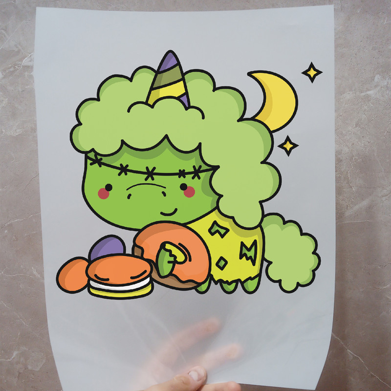 قیمت و خرید استیکر پارچه و لباس مدل dtf طرح یونیکورن کد H20.586 مجموعه 3 عددی