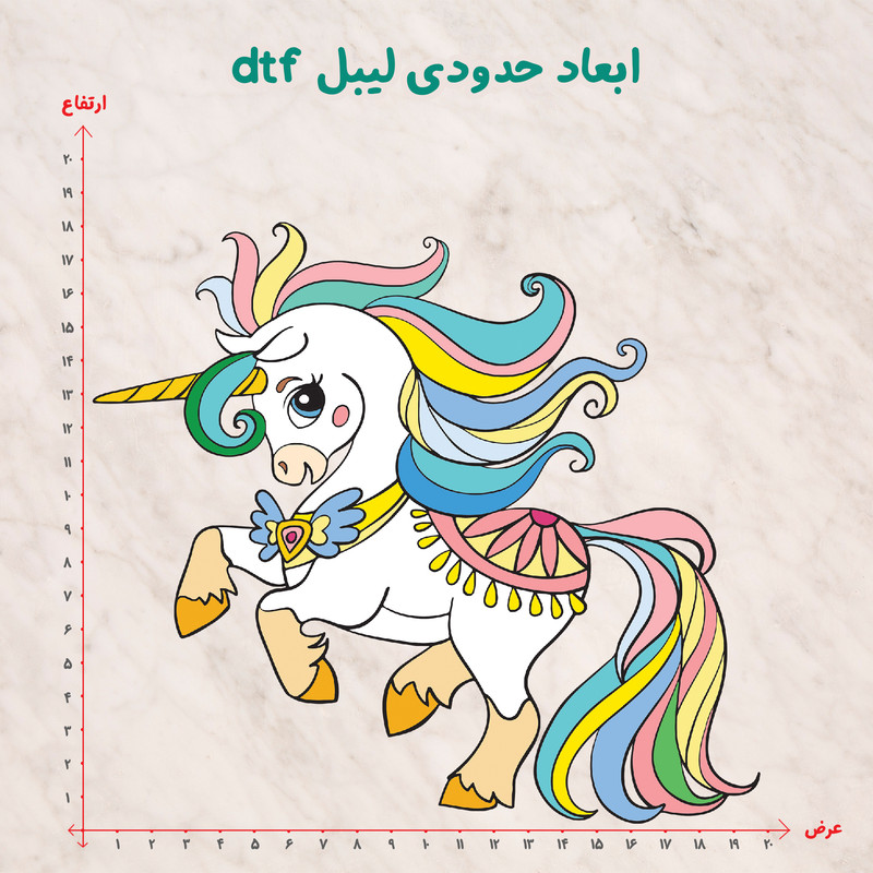 قیمت و خرید استیکر پارچه و لباس مدل dtf طرح یونیکورن کد H20.808 مجموعه 3 عددی