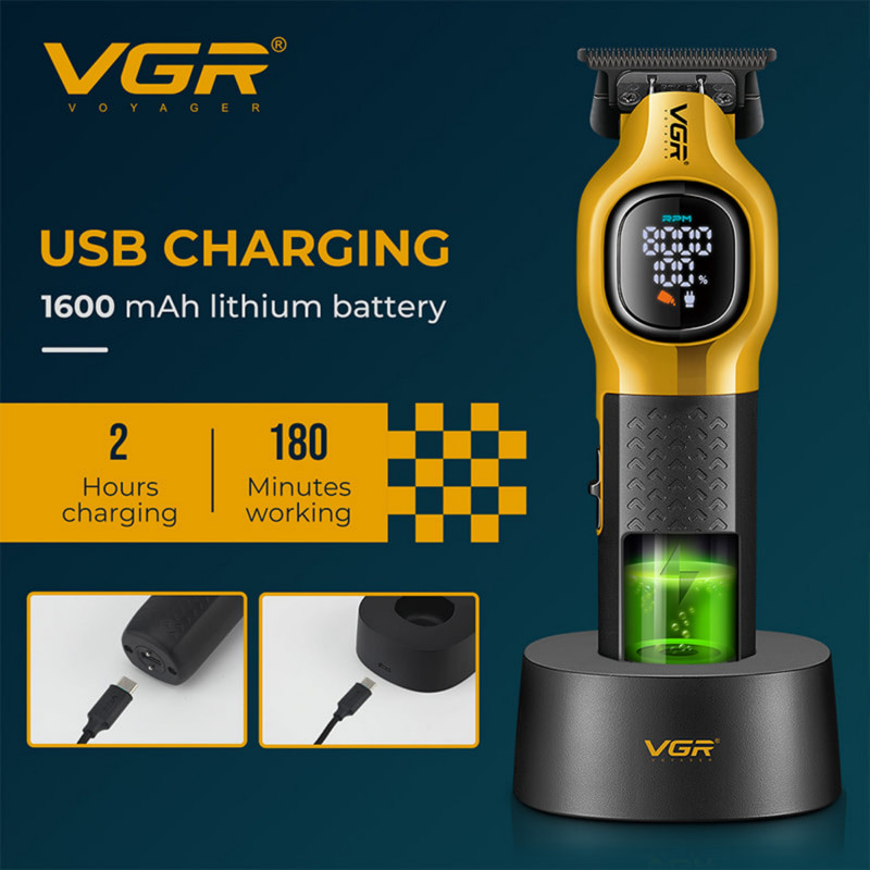 قیمت و خرید ماشین اصلاح موی سر و صورت شارژی وی جی ار مدل V-886T