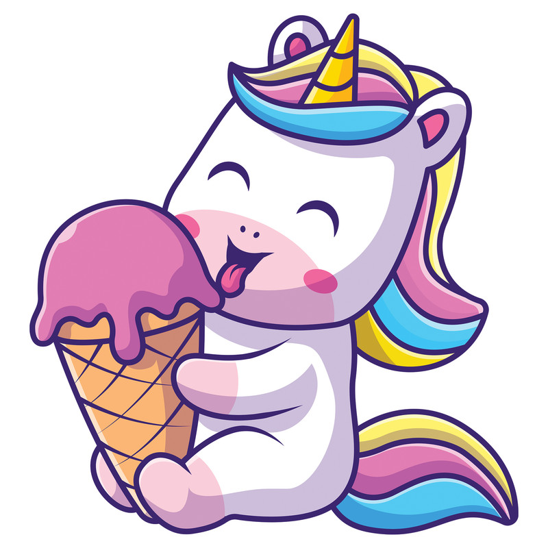 مشخصات، قیمت و خرید استیکر پارچه و لباس مدل dtf طرح یونیکورن کد H15.630 مجموعه 4 عددی | دیجی‌کالا