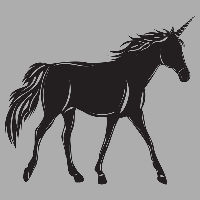 قیمت و خرید استیکر پارچه و لباس مدل dtf طرح یونیکورن کد H15.1179 مجموعه 4 عددی