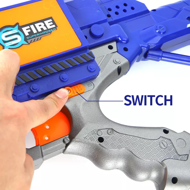 قیمت و خرید تفنگ بازی مدل مسلسل تیر اسفنجی کد Epic Rage gun G1A