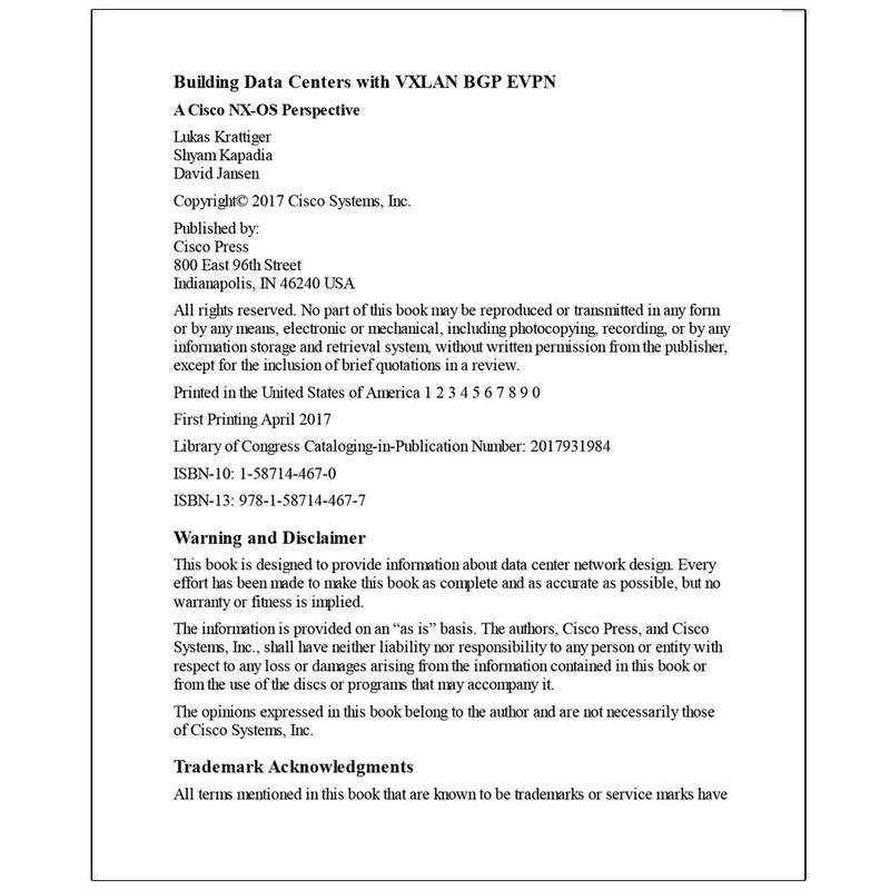 قیمت و خرید کتاب Building Data Centers with VXLAN BGP EVPN اثر جمعی از ...