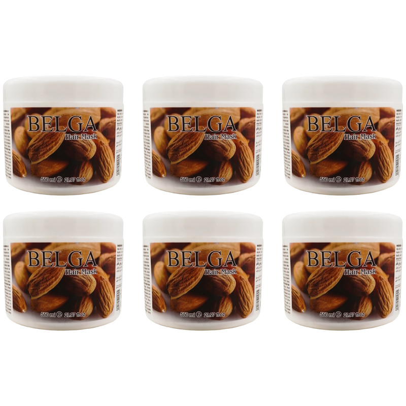 قیمت و خرید ماسک مو بلگا مدل Almond حجم 550 میلی لیتر مجموعه 6 عددی