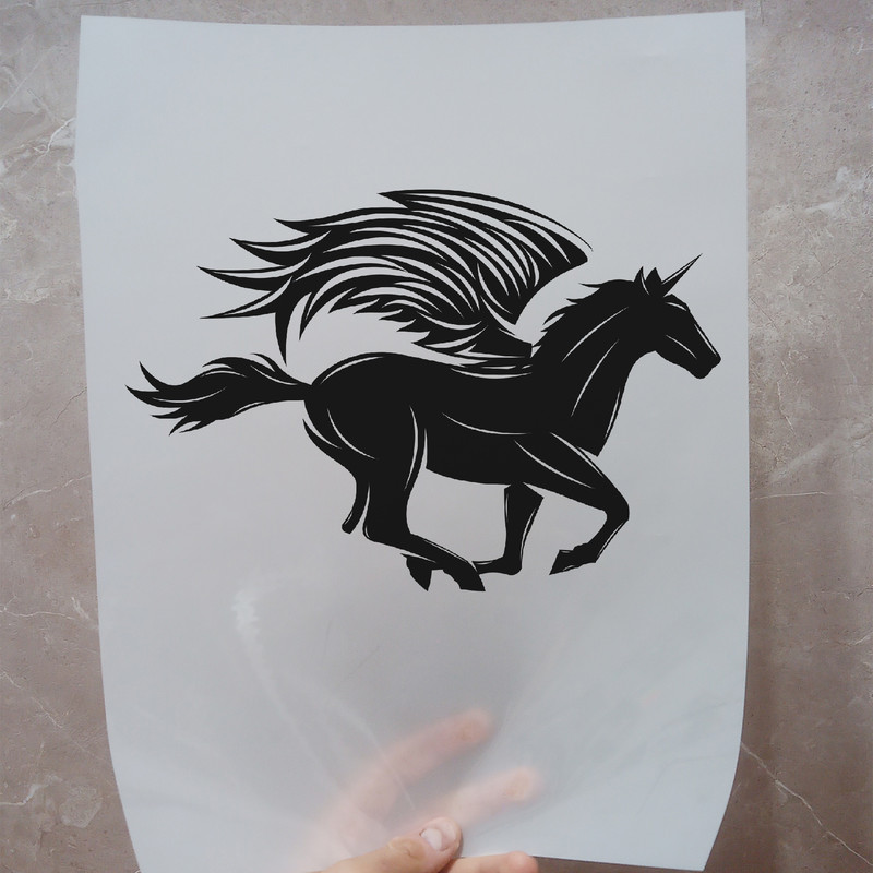 قیمت و خرید استیکر پارچه و لباس مدل dtf طرح یونیکورن کد H15.1242 مجموعه 4 عددی