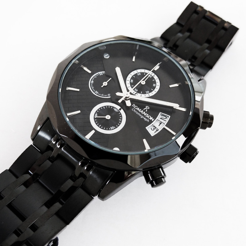 قیمت و خرید ساعت مچی عقربه‌ای مردانه رومانسون مدل بندفلزی صفحه تراش سه ...