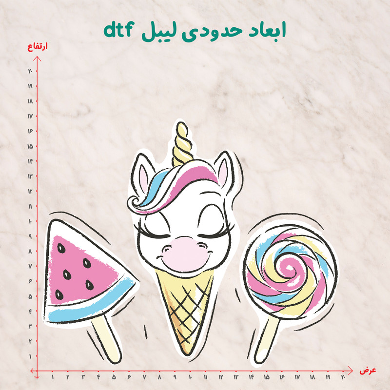 قیمت و خرید استیکر پارچه و لباس مدل dtf طرح یونیکورن کد H20.434 مجموعه 3 عددی