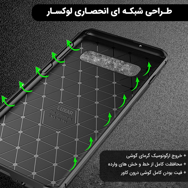 قیمت و خرید کاور لوکسار مدل Carbon Fiber مناسب برای گوشی موبایل سامسونگ