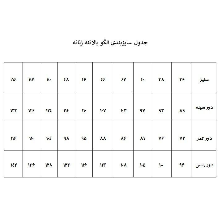 قیمت و خرید الگو بالاتنه و آستین زنانه متد Abm سایز 40