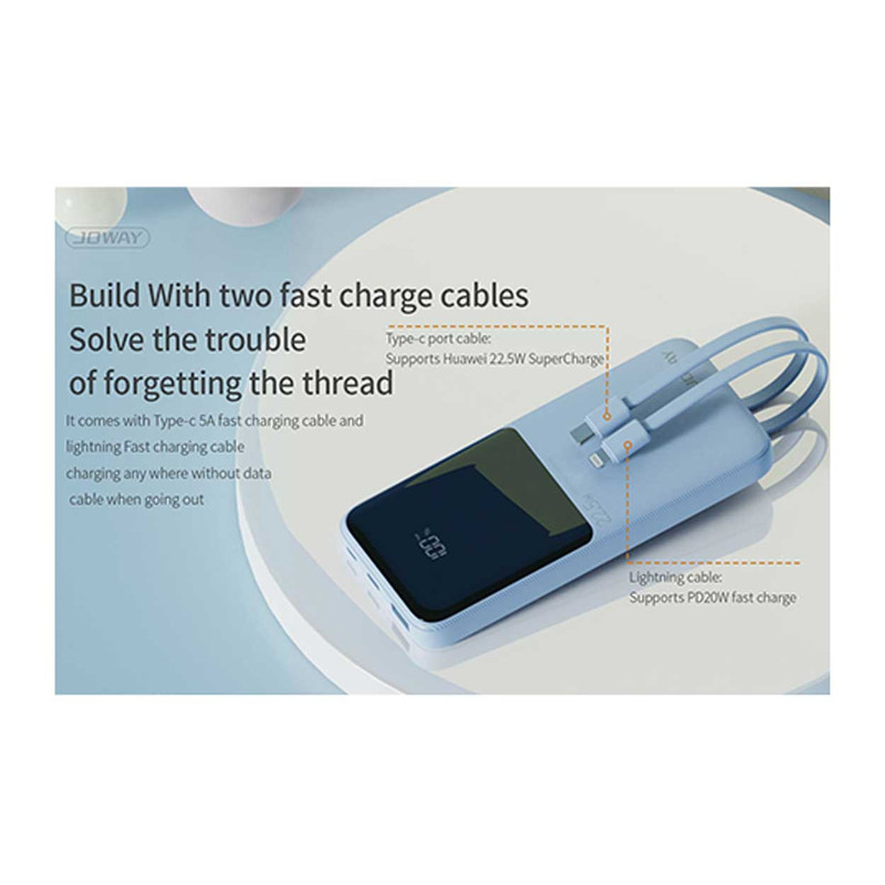 قیمت و خرید پاور بانک جووی مدل JP311 ظرفیت 10000 میلی آمپرساعت