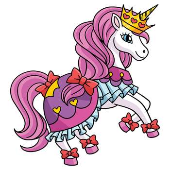 قیمت و خرید استیکر پارچه و لباس مدل dtf طرح یونیکورن کد H15.1010 مجموعه 4 عددی