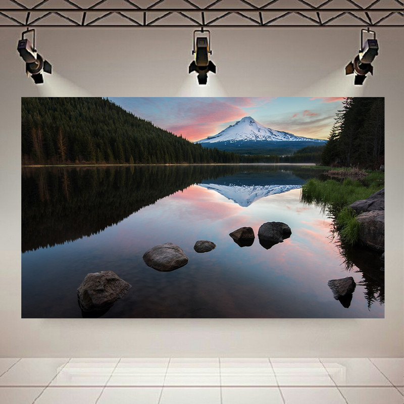 قیمت و خرید پوستر طرح طبیعت مدل انعکاس دریاچه کد AR6450