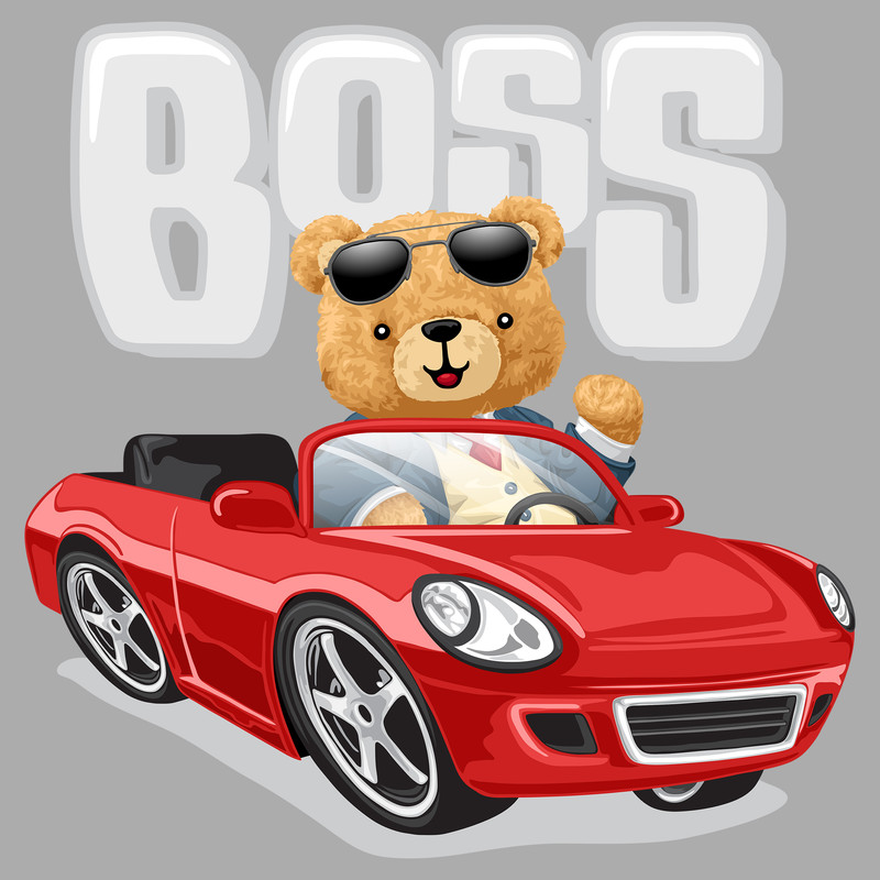 قیمت و خرید استیکر پارچه و لباس مدل dtf طرح تدی کد H30.96 مجموعه 12 عددی