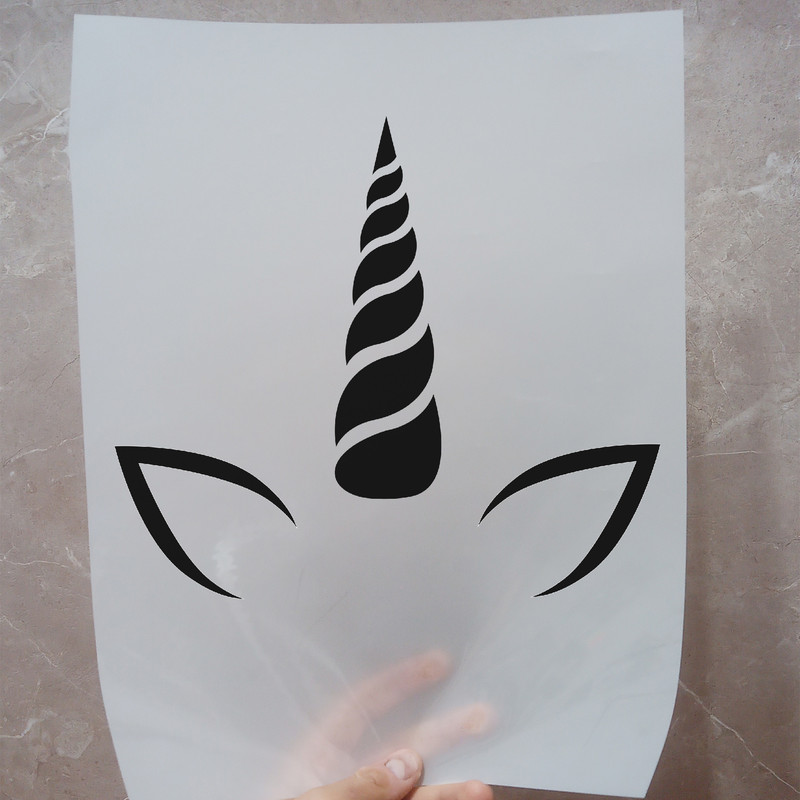 قیمت و خرید استیکر پارچه و لباس مدل dtf طرح یونیکورن کد H15.86 مجموعه 4 عددی