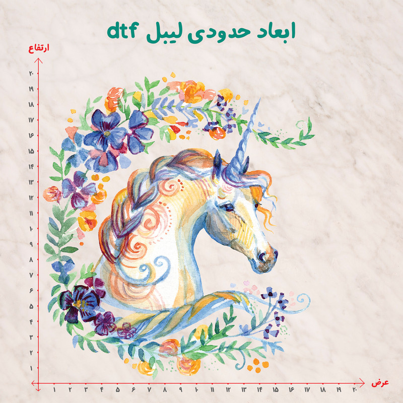 قیمت و خرید استیکر پارچه و لباس مدل dtf طرح یونیکورن کد H20.552 مجموعه 3 عددی