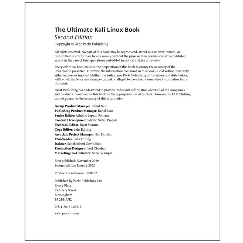 قیمت و خرید کتاب The Ultimate Kali Linux Book Second Edition اثر Glen D ...