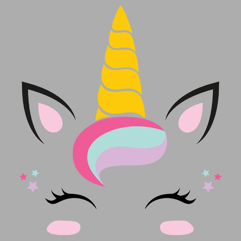 قیمت و خرید استیکر پارچه و لباس مدل dtf طرح یونیکورن کد H20.42 مجموعه 6 عددی