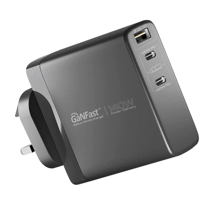 قیمت و خرید شارژر دیواری ۱۴۰ وات پرومیت مدل GANCHARGE-140W