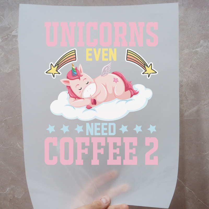 مشخصات، قیمت و خرید استیکر پارچه و لباس مدل dtf طرح یونیکورن کد H20.161 مجموعه 3 عددی | دیجی‌کالا