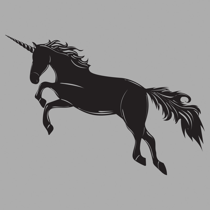 قیمت و خرید استیکر پارچه و لباس مدل dtf طرح یونیکورن کد H15.1168 مجموعه 4 عددی