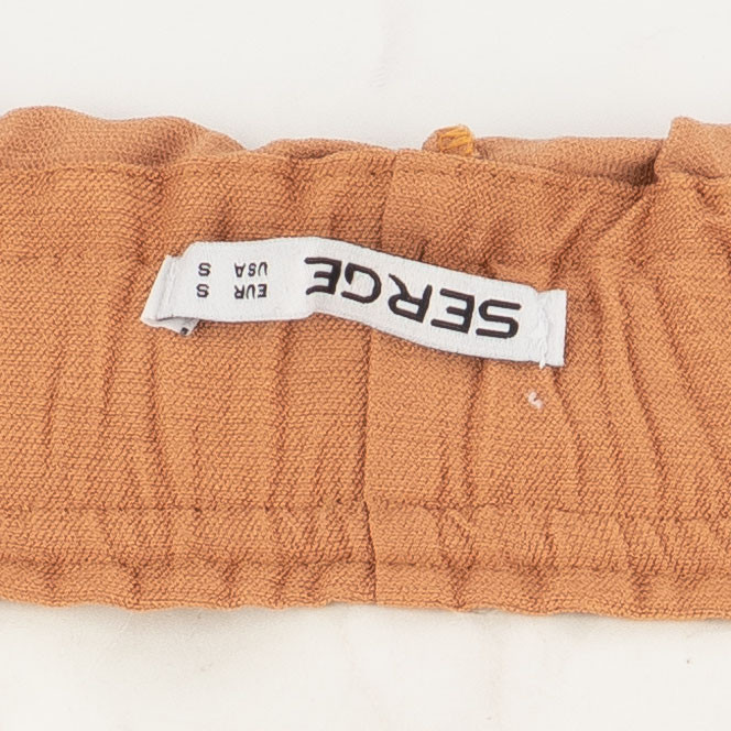 قیمت و خرید شلوارک زنانه سرژه مدل کمر کش جیب دار 229127 رنگ شتری