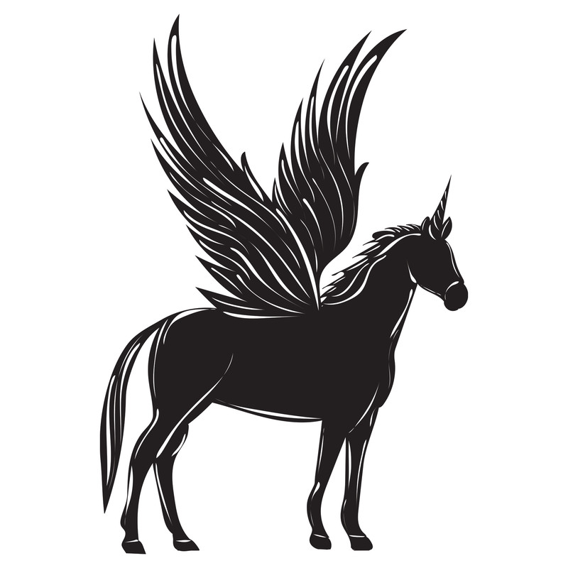 قیمت و خرید استیکر پارچه و لباس مدل dtf طرح یونیکورن کد H15.1187 مجموعه 4 عددی