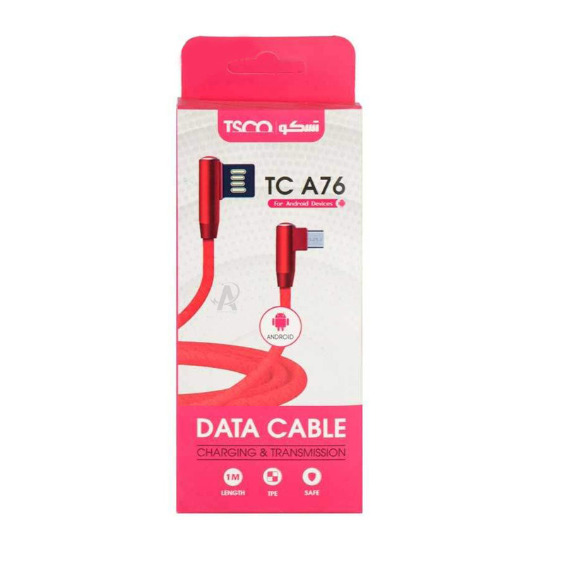 قیمت و خرید کابل تبدیل USB به microUSB تسکو مدل TCA76 طول 1 متر