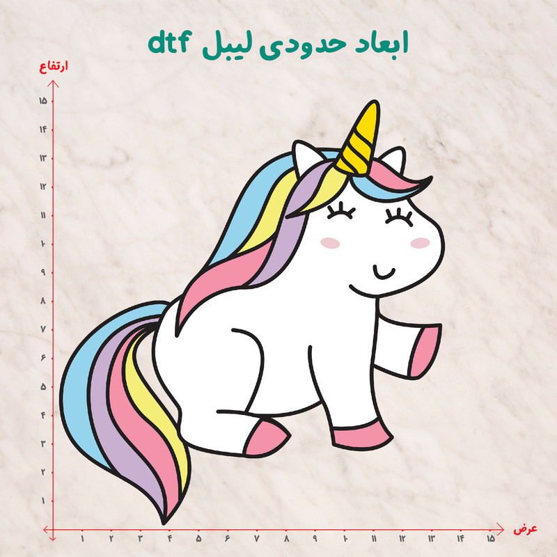 قیمت و خرید استیکر پارچه و لباس مدل dtf طرح یونیکورن کد H15.996 مجموعه 4 عددی