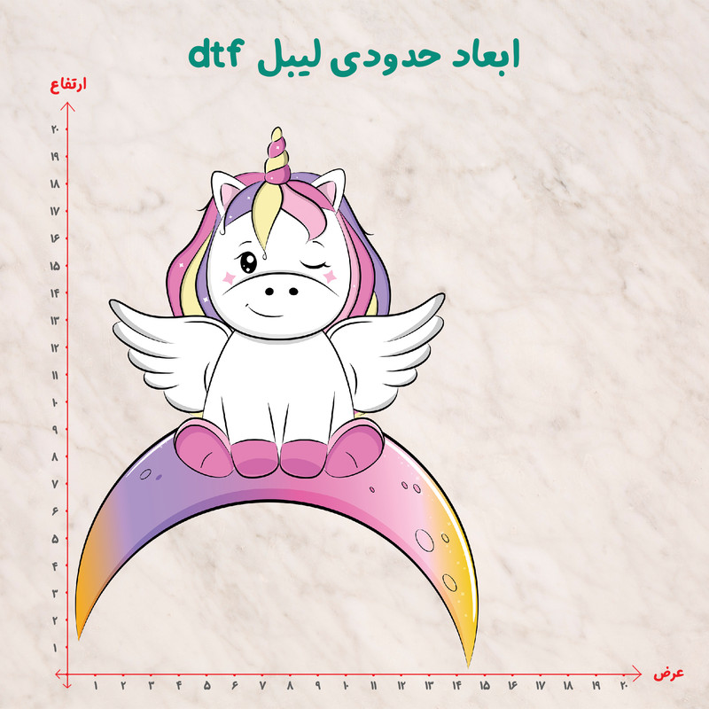قیمت و خرید استیکر پارچه و لباس مدل dtf طرح یونیکورن کد H20.222 مجموعه 3 عددی