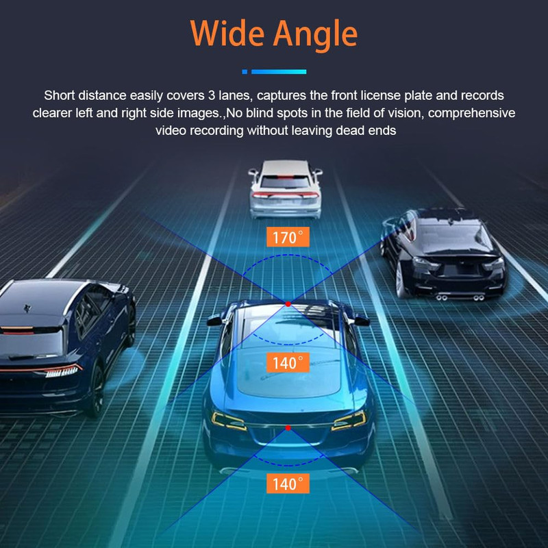 قیمت و خرید دوربین ثبت وقایع خودرو مدل 3 لنز RoadLens-F31-WiFi