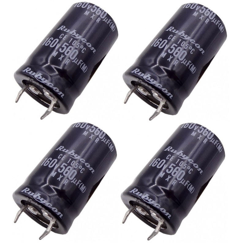 قیمت و خرید خازن الکترولیت مدل 560 میکروفاراد 160 ولت MXR بسته 4 عددی