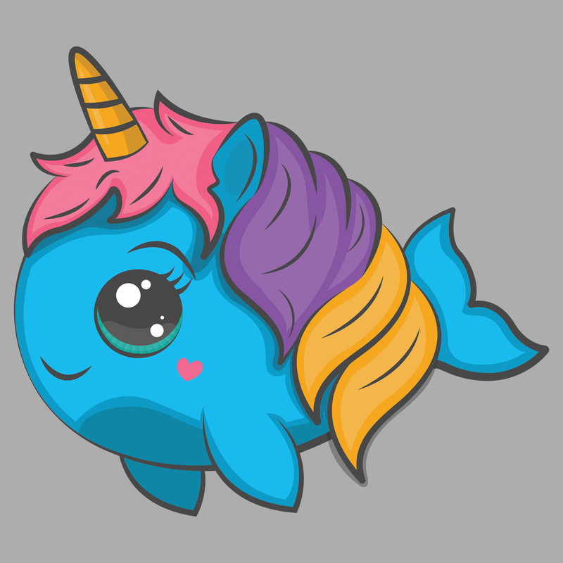 قیمت و خرید استیکر پارچه و لباس مدل dtf طرح یونیکورن کد H15.169 مجموعه 12 عددی