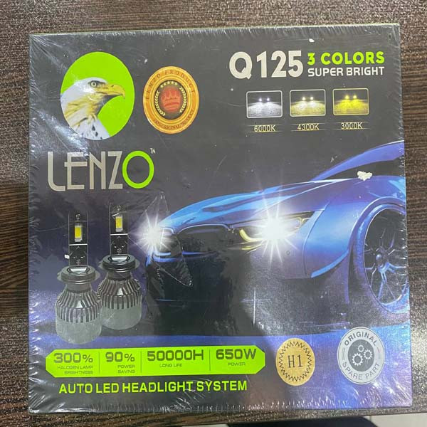قیمت و خرید لامپ هدلایت لنزو مدل Q125 بسته دو عددی