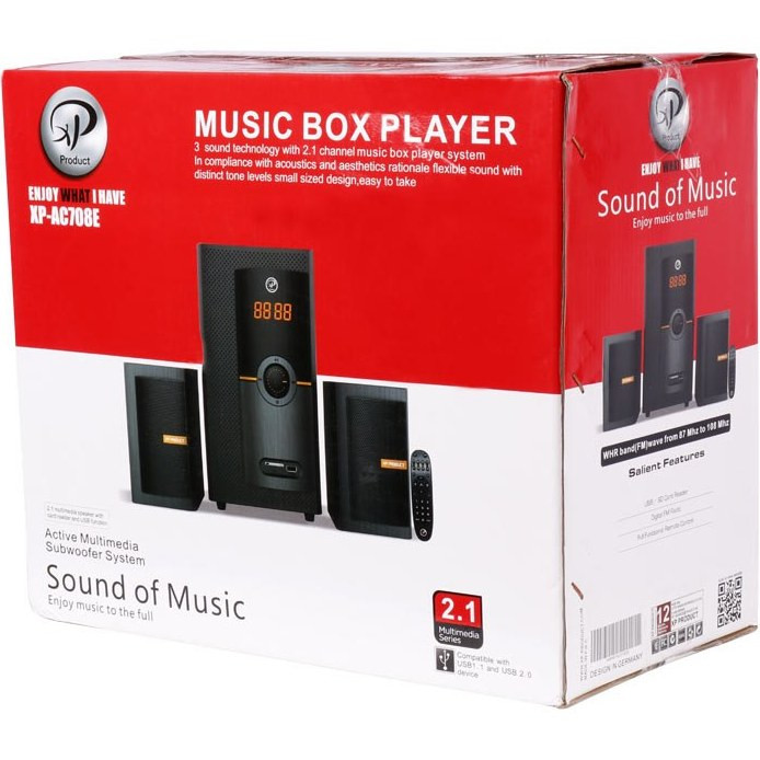 قیمت و خرید اسپیکر دسکتاپ ایکس پی-پروداکت مدل XP-AC708E