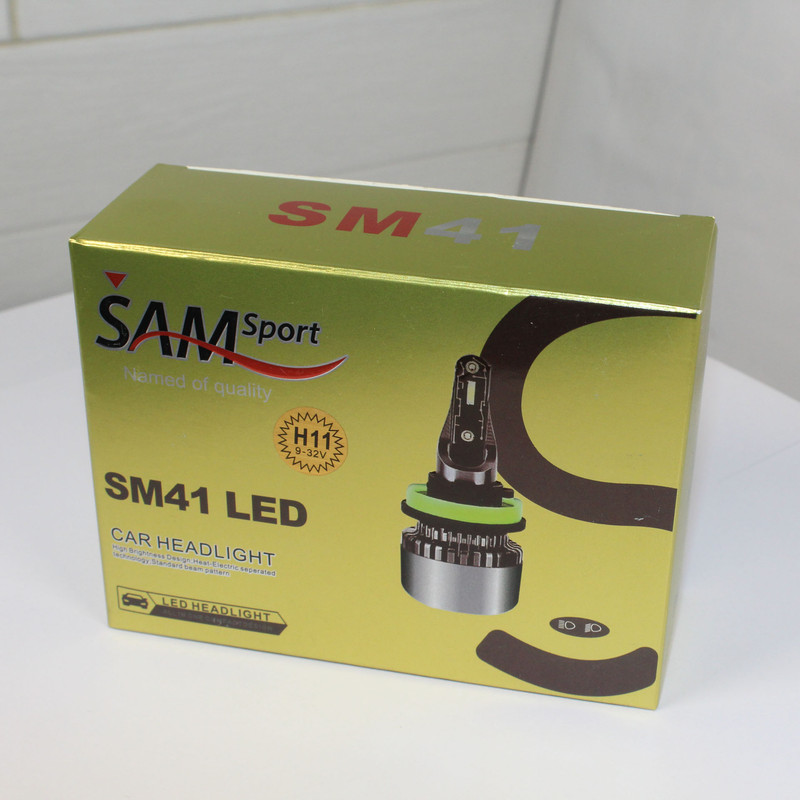 قیمت و خرید لامپ هدلایت خودرو سام مدل SM41 کد H11 بسته 2 عددی