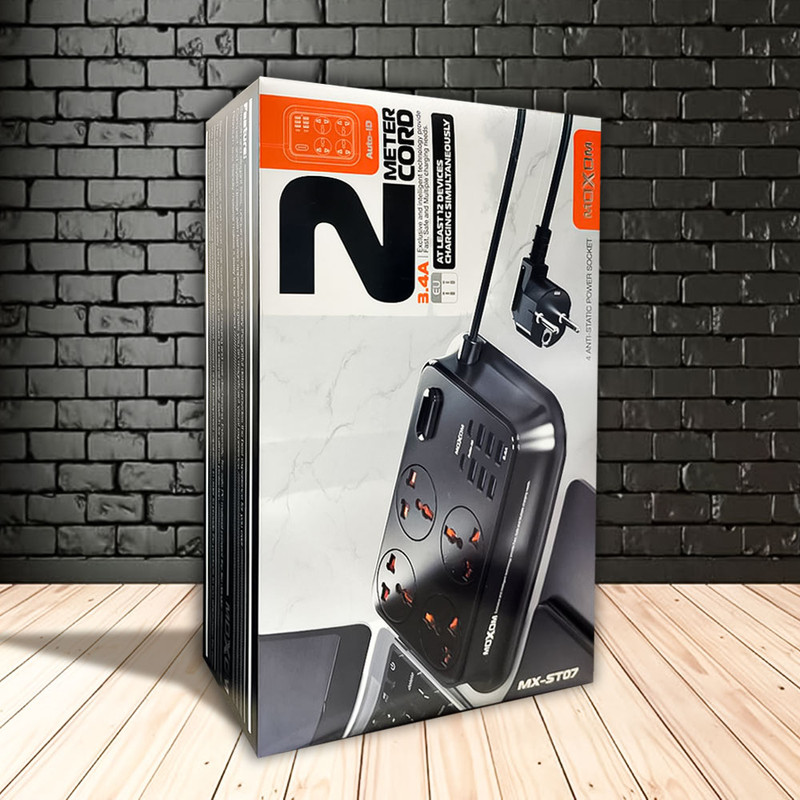 قیمت و خرید محافظ ولتاژ و شارژر موکسوم مدل MX-ST07