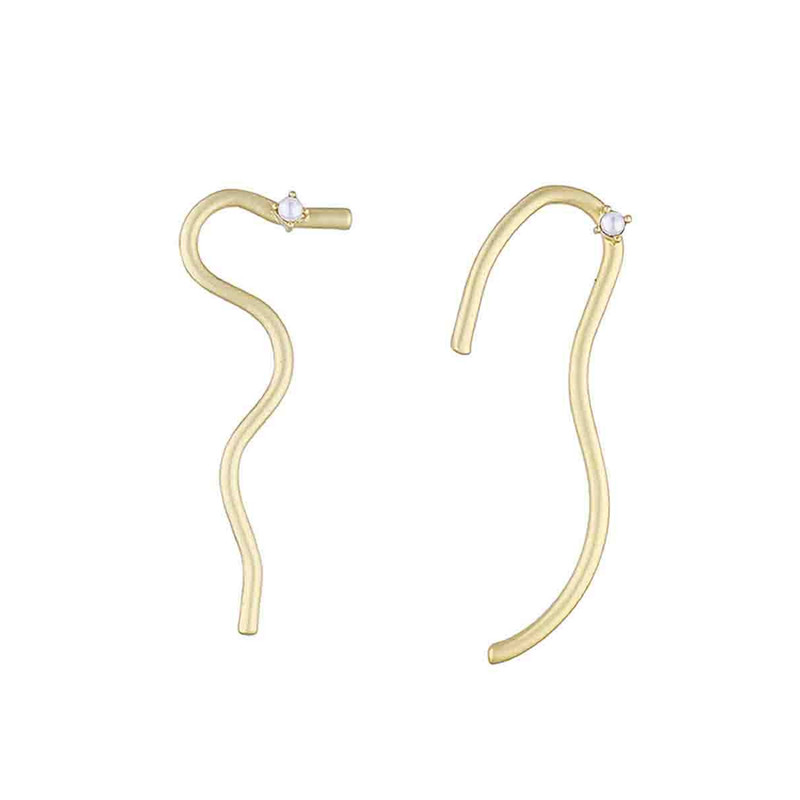 قیمت و خرید گوشواره زنانه کامیلا کنتی مدل نامتقارن کد 262626 رنگ طلایی