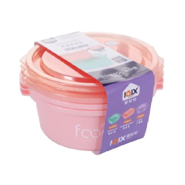 قیمت و خرید ظرف نگهدارنده مدل IQIX microwave گرد کد 1369n21 بسته سه عددی