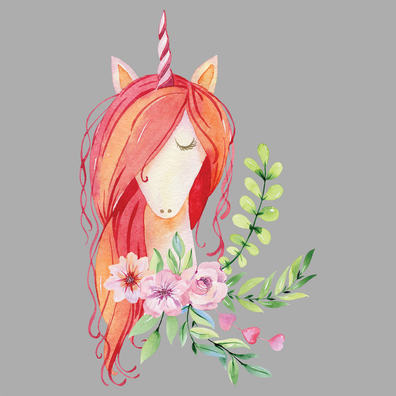 قیمت و خرید استیکر پارچه و لباس مدل dtf طرح یونیکورن کد H20.547 مجموعه 3 عددی