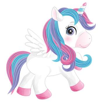 قیمت و خرید استیکر پارچه و لباس مدل dtf طرح یونیکورن کد H15.167 مجموعه 4 عددی