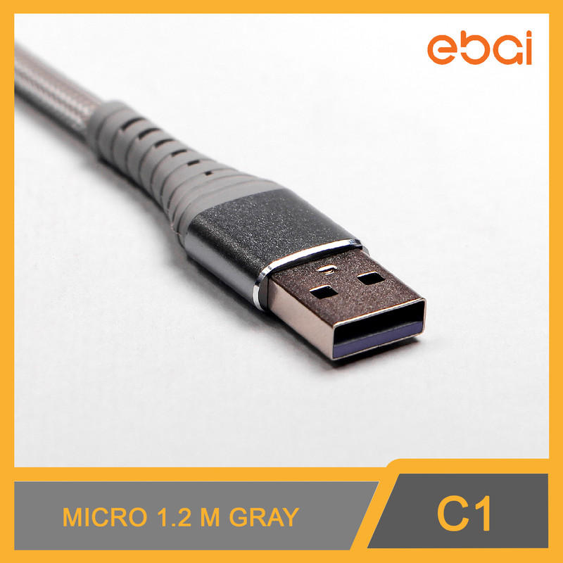 قیمت و خرید کابل تبدیل USB به MICRO USB ایبای مدل C1 طول 1.2 متر