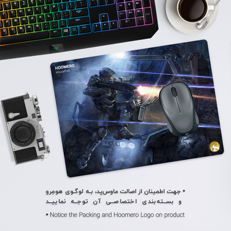 قیمت و خرید ماوس پد هومرو مدل A4332 طرح بازی Halo Infinite