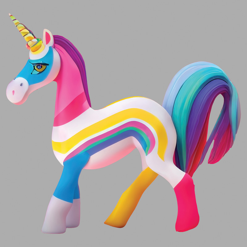 قیمت و خرید استیکر پارچه و لباس مدل dtf طرح یونیکورن کد H20.475 مجموعه 6 عددی